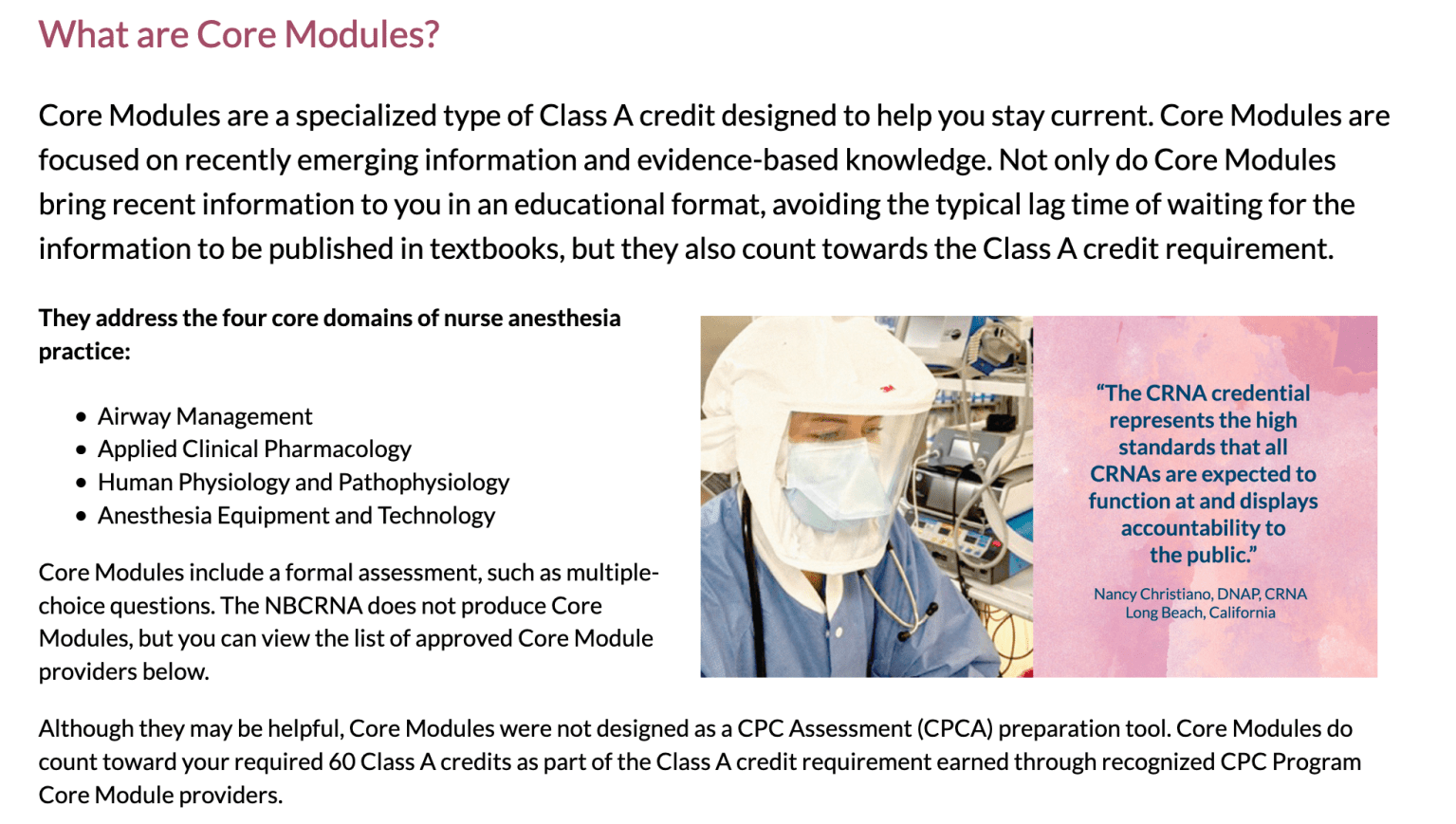 CPC Core Modules – Summit Anesthesia Seminars