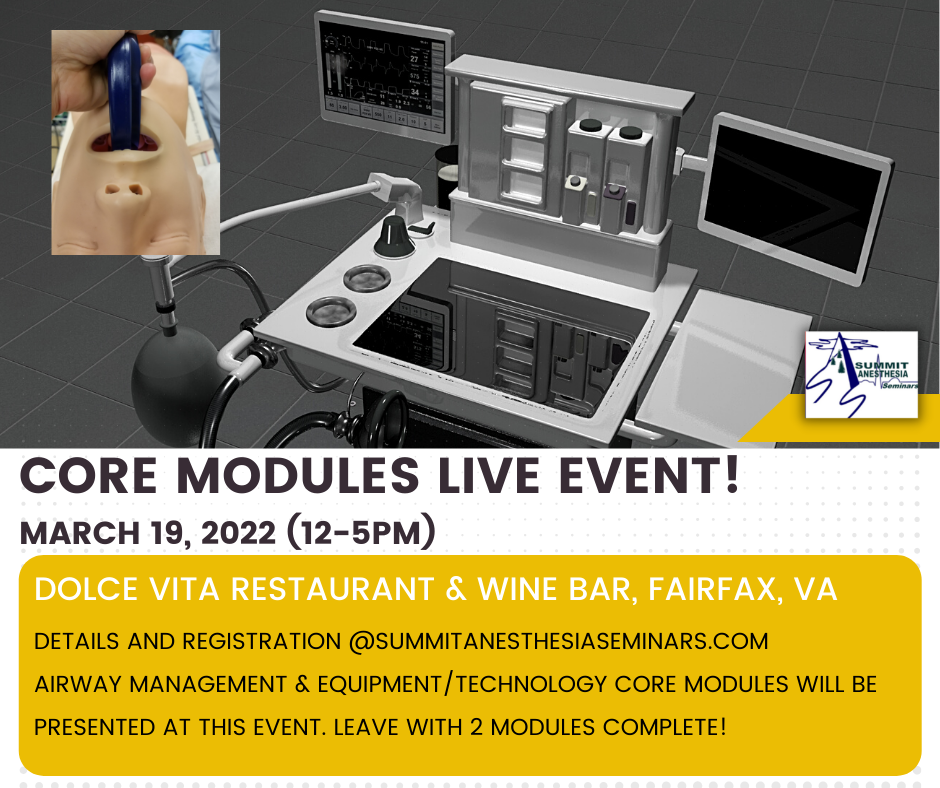 core-modules-live-2022 – Summit Anesthesia Seminars